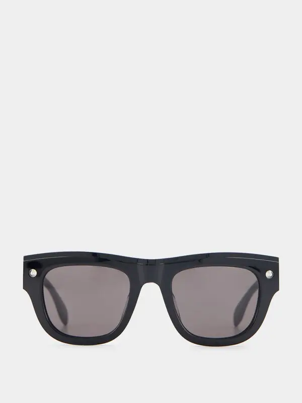 Alexander McQueen Tinted Square-frame Sunglasses - Black