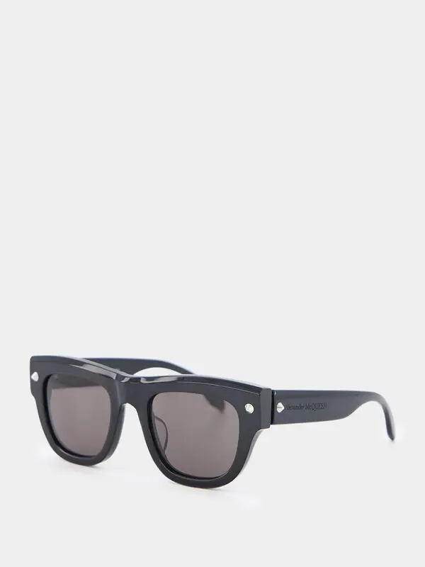 Alexander McQueen Tinted Square-frame Sunglasses - Black