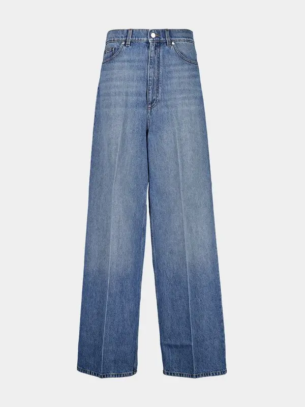 Stella McCartney Iconic Wide-leg Jeans - Blue