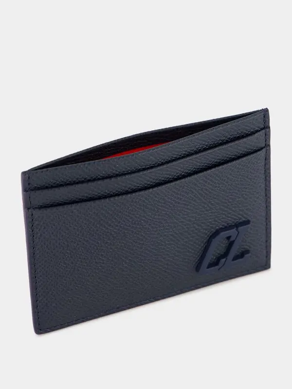 CHRISTIAN LOUBOUTIN Groovy Calf Leather Card Holder
