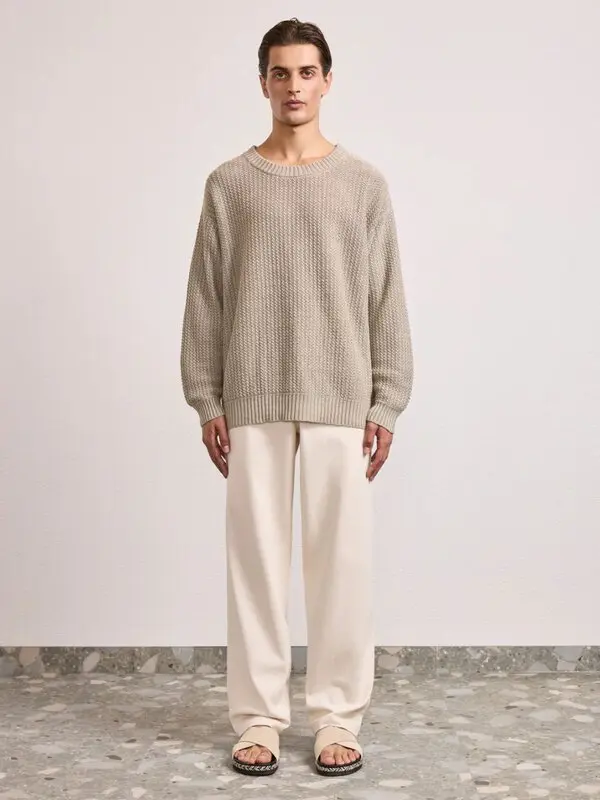 Frescobol Carioca Jardim Linen Sweater - Beige