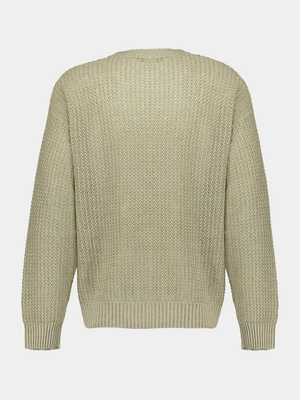 Frescobol Carioca Jardim Linen Sweater - Beige