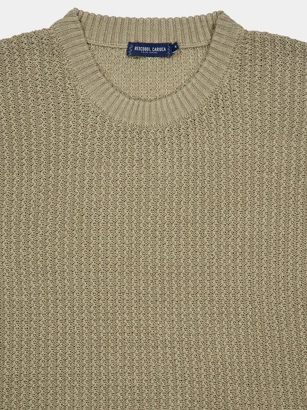 Frescobol Carioca Jardim Linen Sweater - Beige