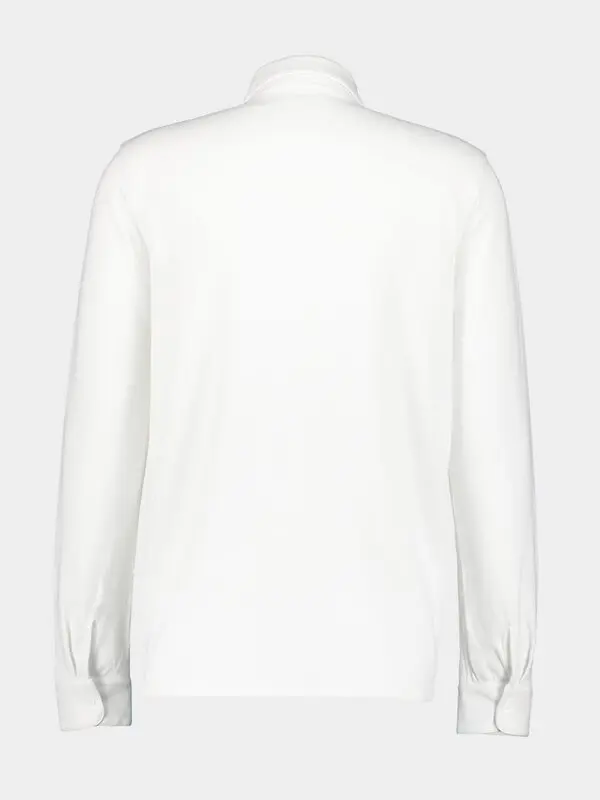 Majestic Filatures Organic Cotton Linen Long-sleeved Shirt - White