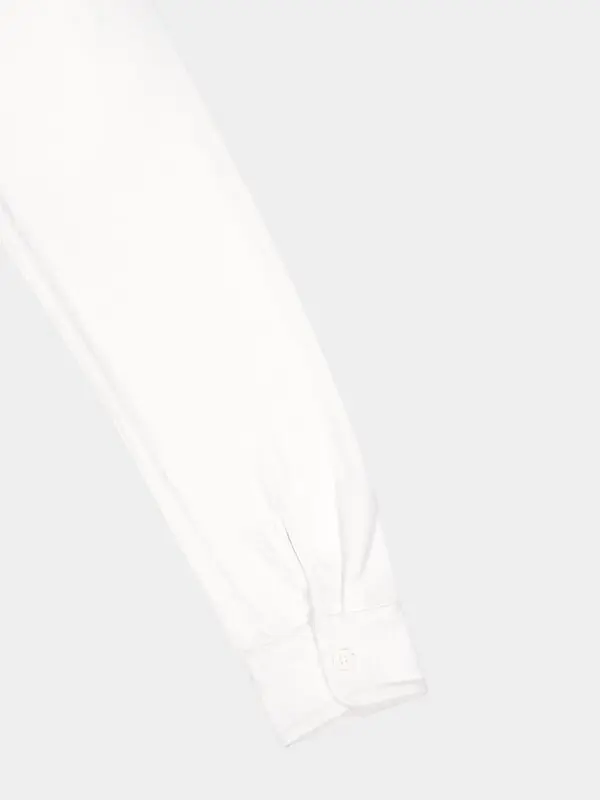 Majestic Filatures Organic Cotton Linen Long-sleeved Shirt - White