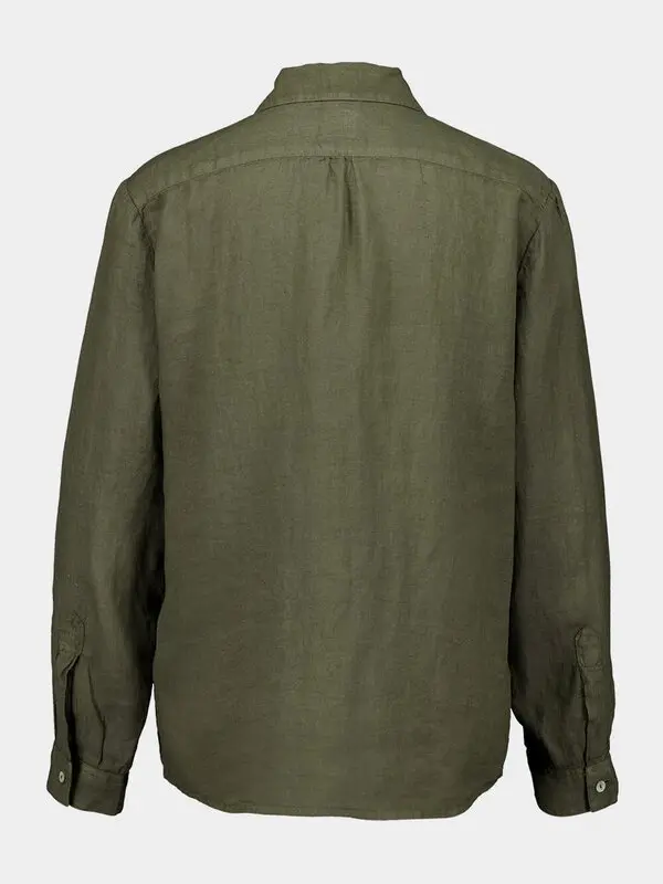 120% Lino Military Linen Shirt