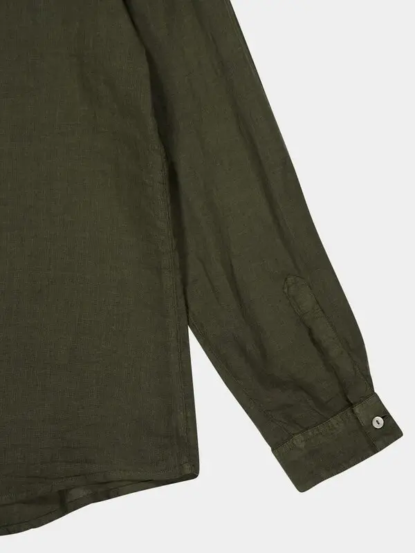 120% Lino Military Linen Shirt