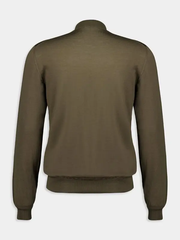 Boglioli Virgin Wool Turtleneck Sweater - Green