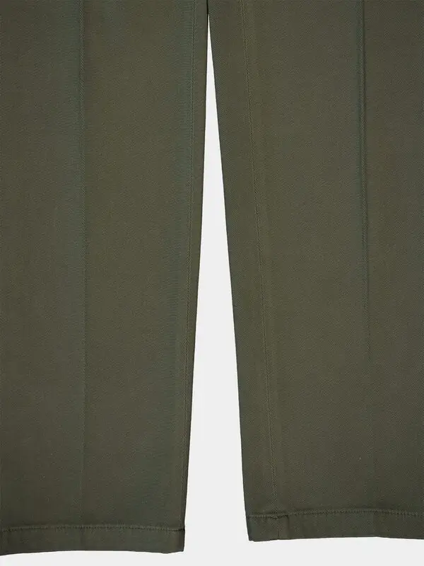 Boglioli Olive Classic Fit Trousers - Green