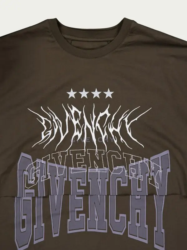 Givenchy Layered Logo T-shirt - Brown