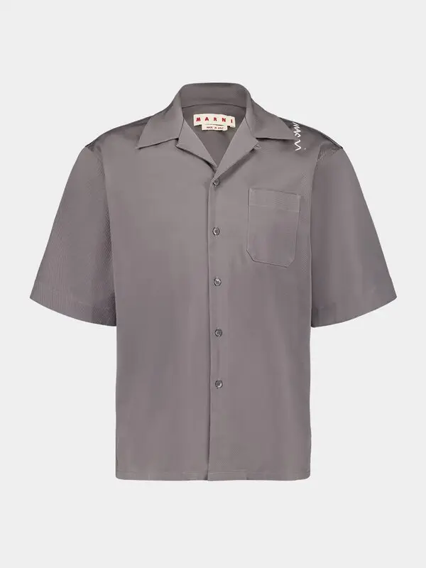Marni Antique Silver Button-up Shirt - Grey