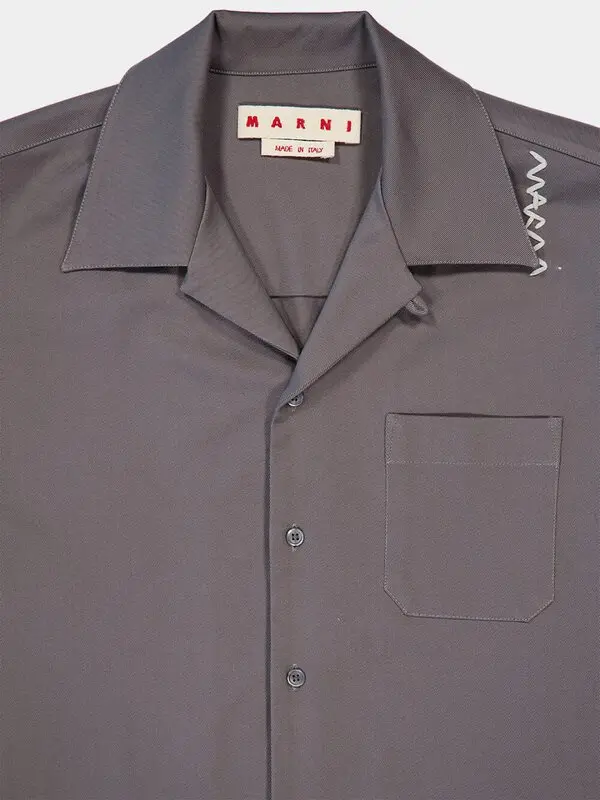 Marni Antique Silver Button-up Shirt