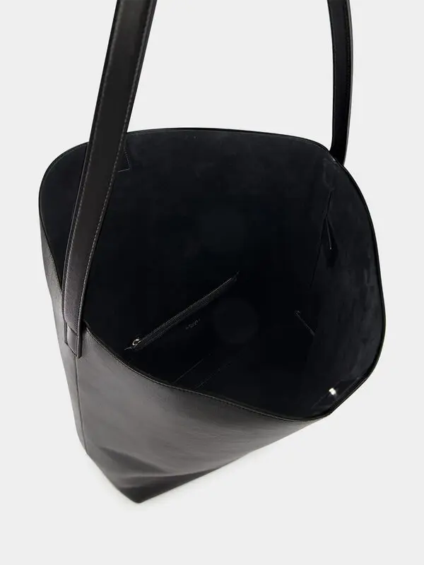 Saint Laurent Bold Hobo Bag In Smooth Leather - Black