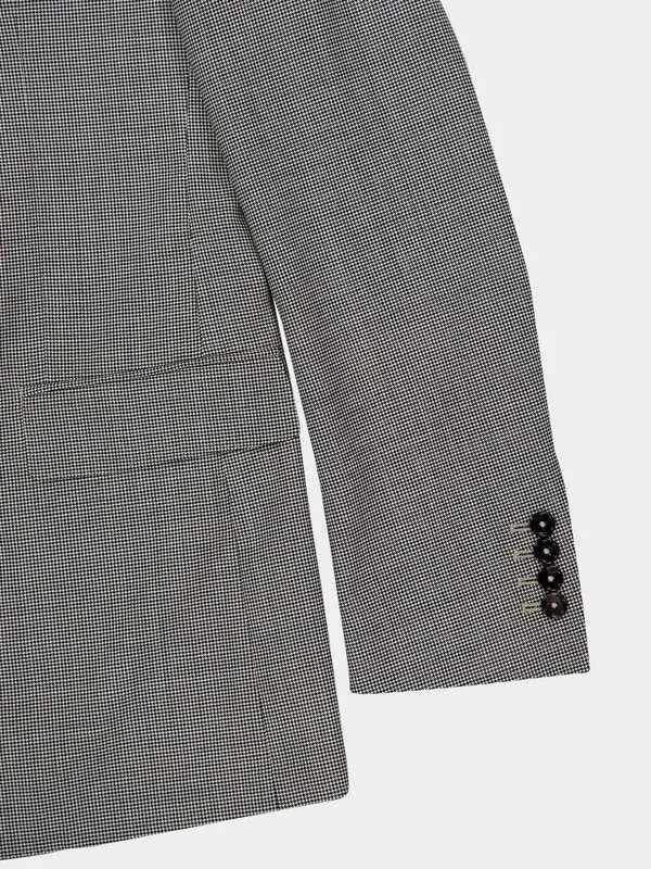 Dolce & Gabbana Double-breasted Houndstooth Wool Jacket