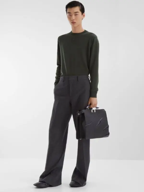 Fendi Cashmere Straight-cut Trousers