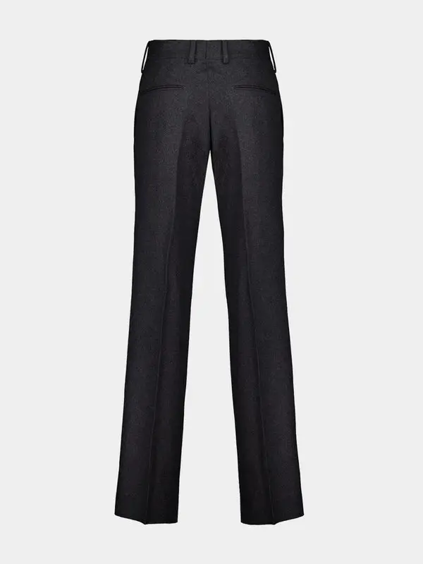 Fendi Cashmere Straight-cut Trousers
