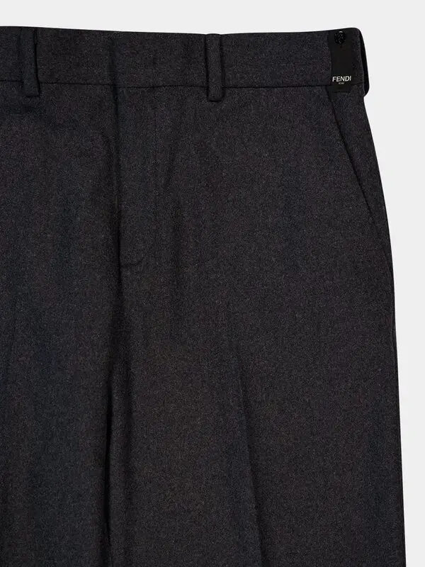 Fendi Cashmere Straight-cut Trousers