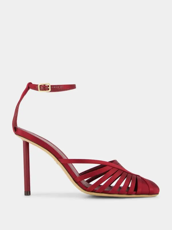 FERRAGAMO Satin Strappy High-heel Sandals