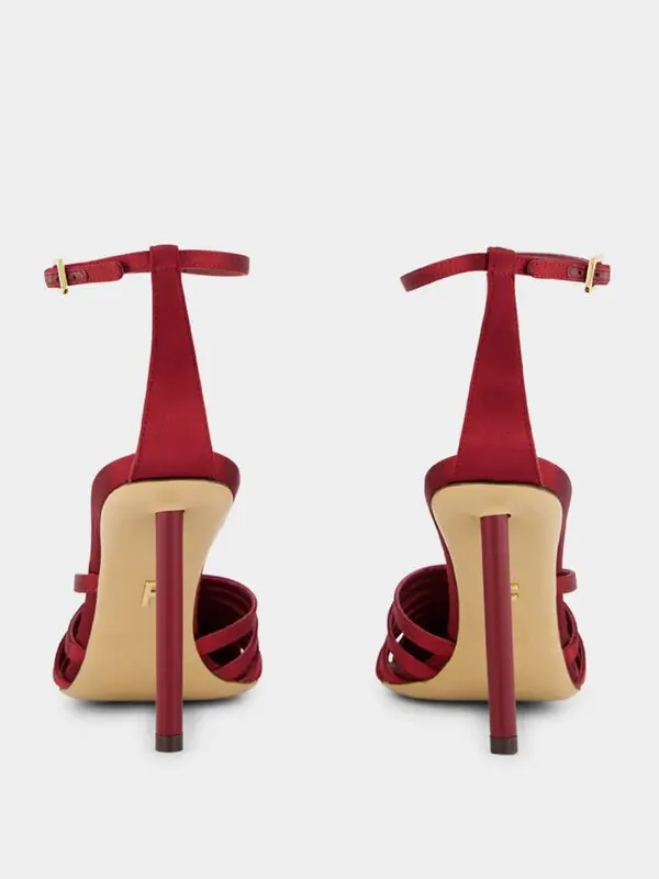FERRAGAMO Satin Strappy High-heel Sandals