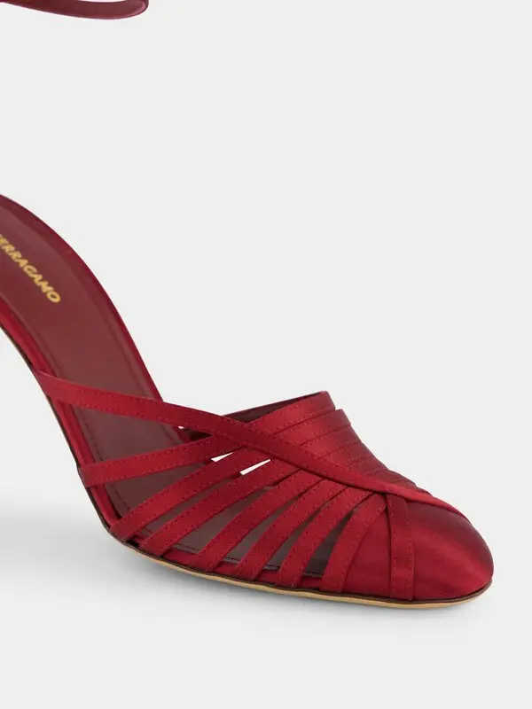FERRAGAMO Satin Strappy High-heel Sandals
