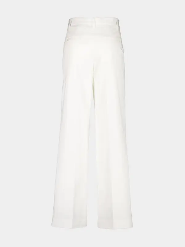 Matteau Chalk Straight Twill Trouser