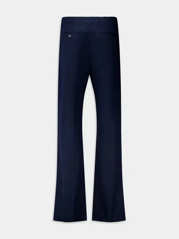 Alexander McQueen Drawstring-waist Cotton Trousers - Blue
