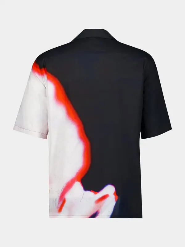 Alexander McQueen Solarised Flower Hawaiian Cotton Shirt - Multicolour
