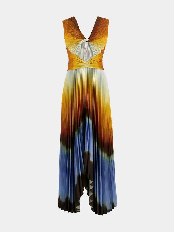 Altuzarra Kalymnos Shibori-print Maxi Dress - Multicolour