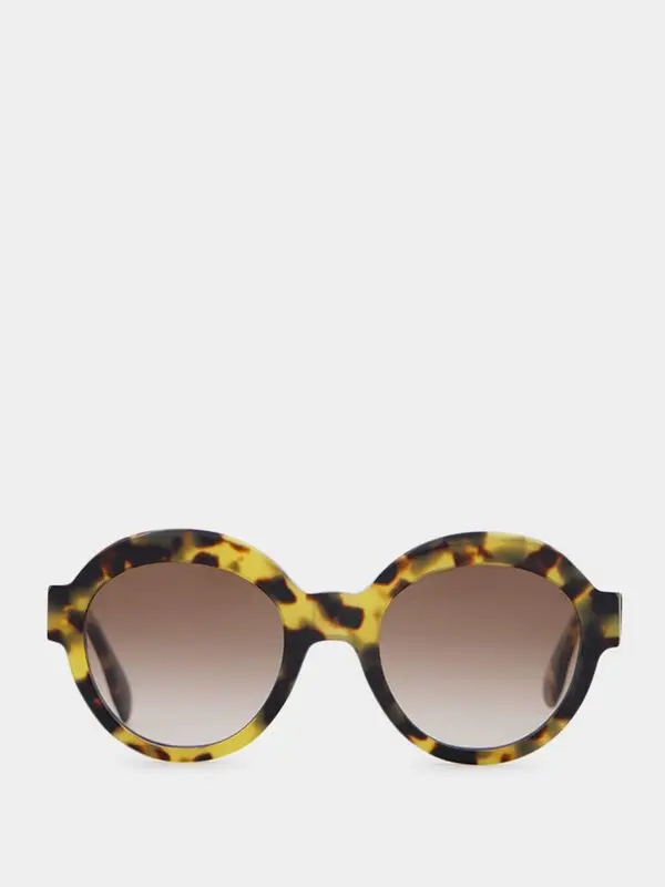 EMMANUELLE KHANH Round Sunglasses - Brown