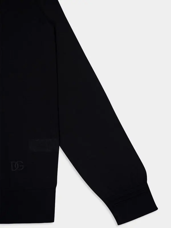 Dolce & Gabbana Silk Crewneck Pullover - Black