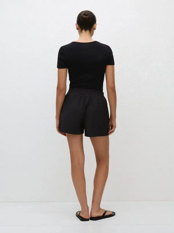 Matteau Relaxed Organic Cotton Shorts - Black