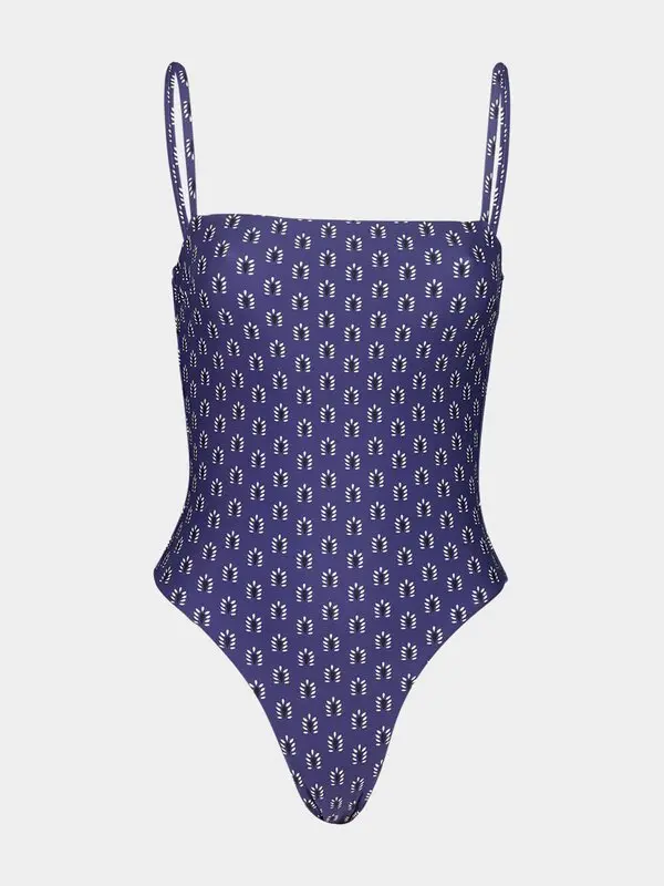 Matteau Petite Square Maillot - Blue