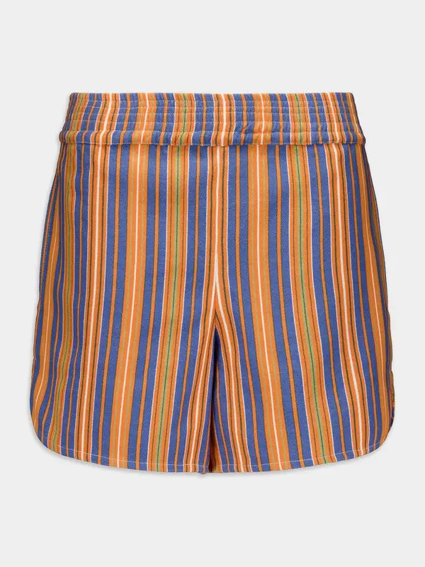 PAULA X Marrakshi Life Striped Cotton Shorts - Multicolour