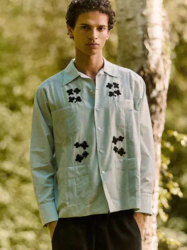 BAZISZT Light Secret Embroidered Shirt