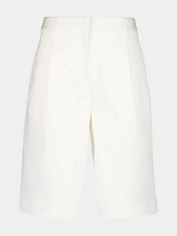 Matteau Long Chino Short - White