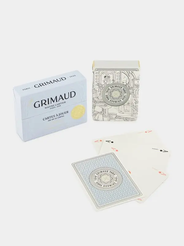 GRIMAUD N°200 Playing Cards In Dolphin - Blue
