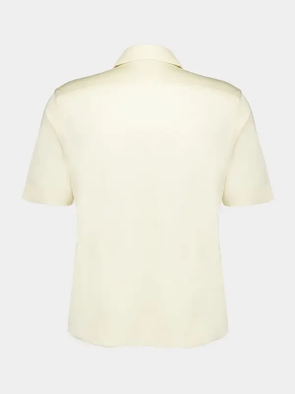 Givenchy Military Fit Silk Shirt - Cream