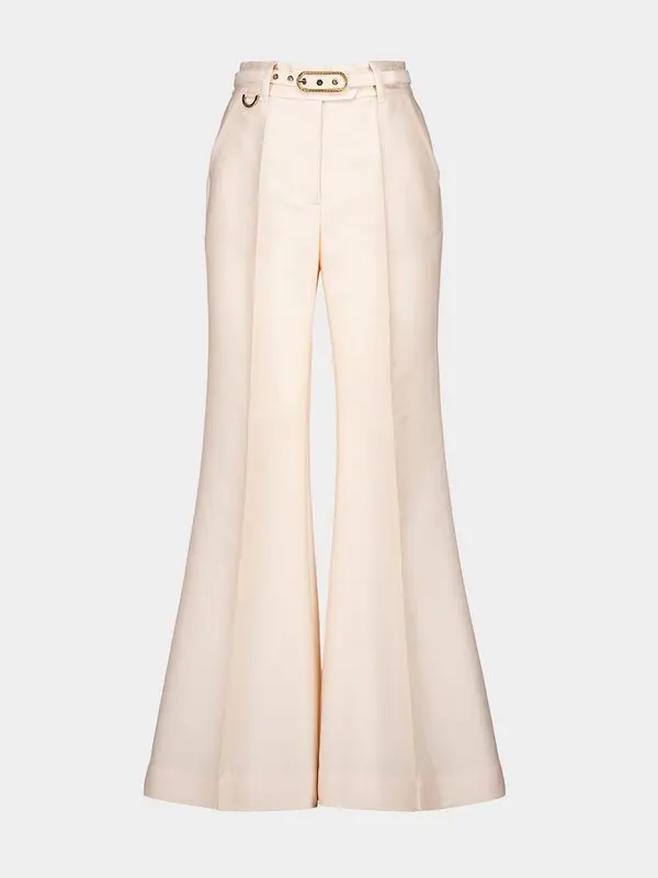 Zimmermann Macadamia Eden Wide-leg Pants - Pink