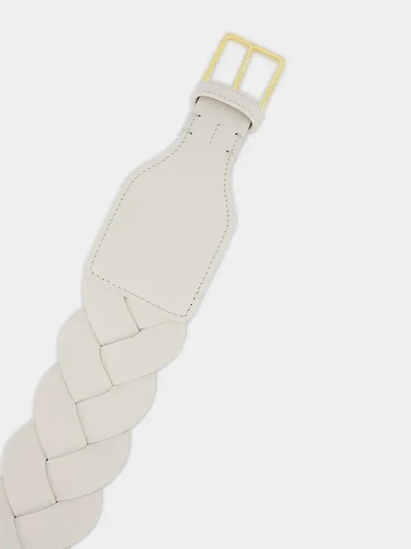 Altuzarra Skinny Braid Belt - White