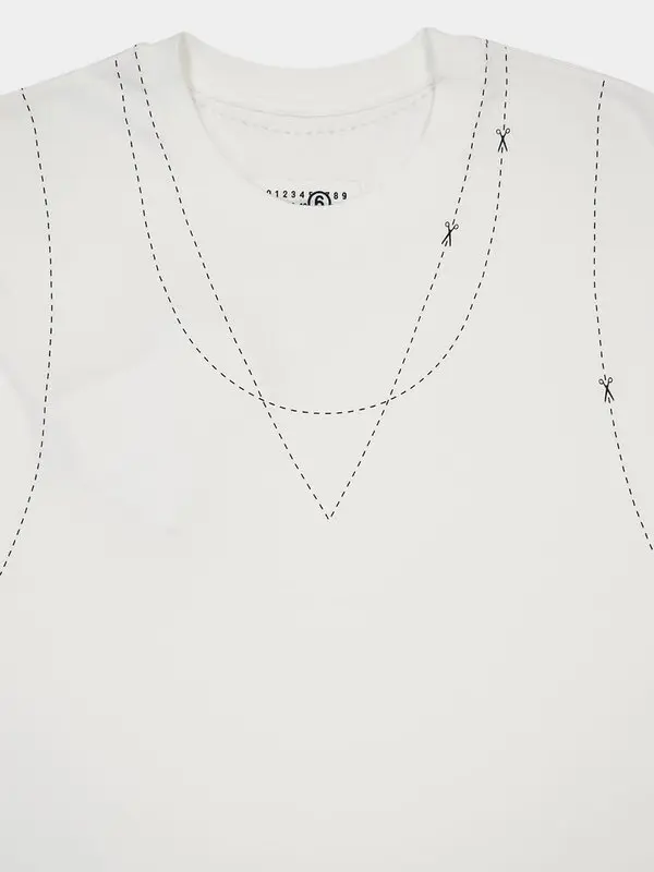MAISON MARGIELA T-shirt With Seam Line Print