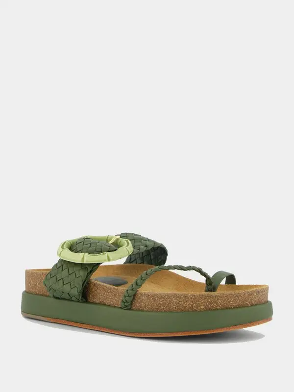 Johanna Ortiz Broadwalk Romance Sandals - Green