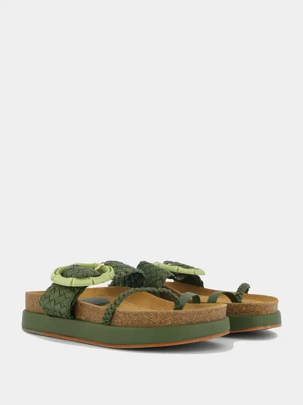 Johanna Ortiz Broadwalk Romance Sandals - Green