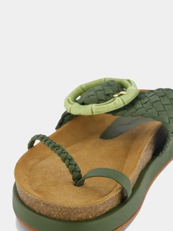 Johanna Ortiz Broadwalk Romance Sandals - Green