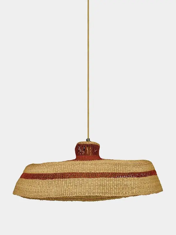 GOLDEN EDITIONS Deeply Straw Pendant Lamp - Orange
