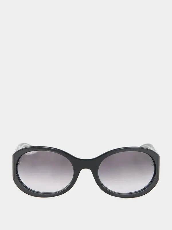 Gucci Round Frame Sunglasses - Black