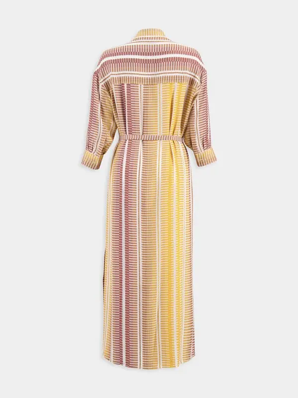 Zeus+dione Striped Silk Midi Caftan - Multicolour
