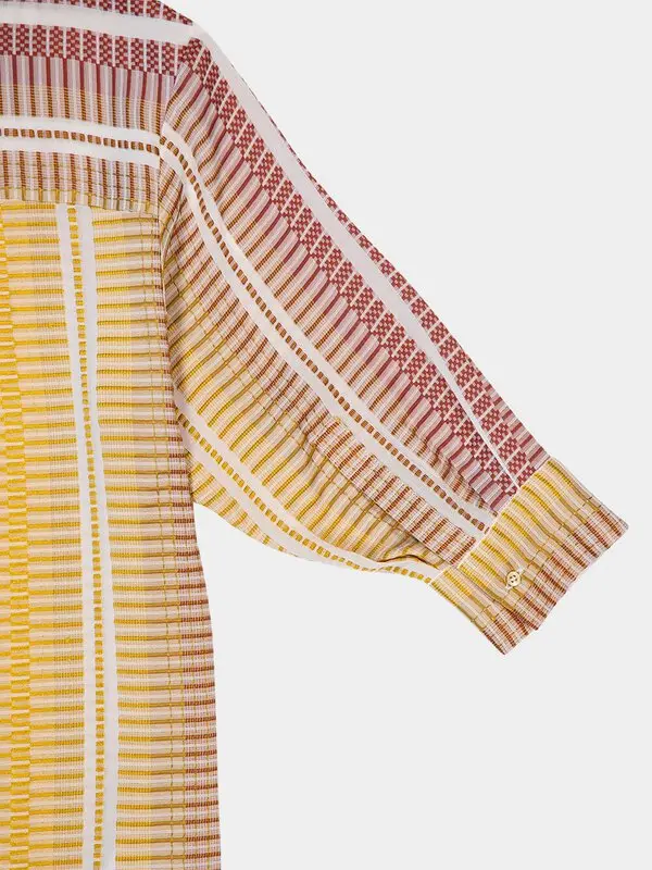 Zeus+dione Striped Silk Midi Caftan - Multicolour