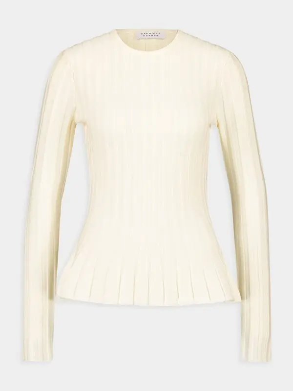 Gabriela Hearst Werner Wool-cashmere Sweater - Cream