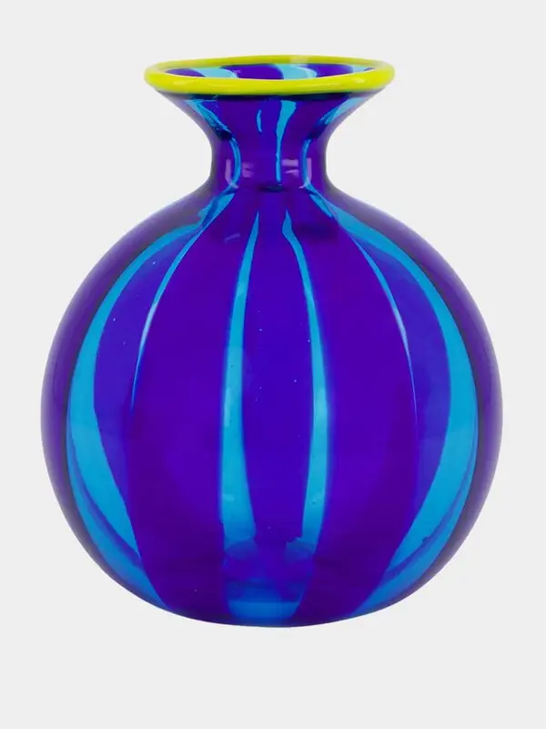La DoubleJ Mini Ciccio Glass Vase - Blue