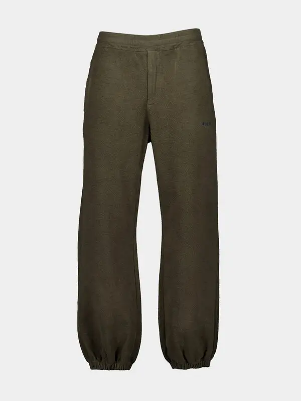 Alexander McQueen Logo Stonewashed Joggers - Green